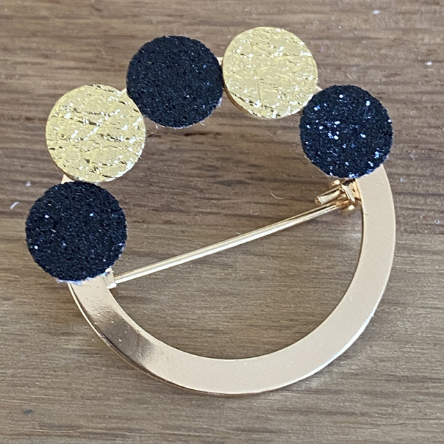 BROCHE SIMONE NOIR - Au Pays des Miniz